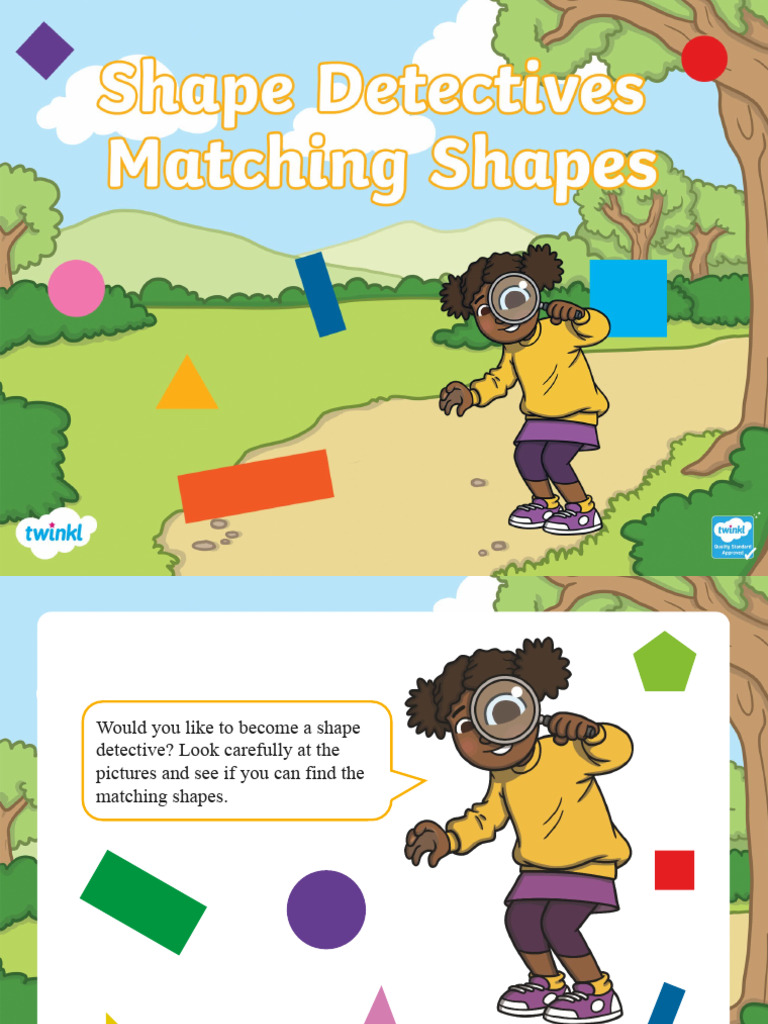 T M 34497 Shape Detectives Matching Shapes Powerpoint - Ver - 2 | PDF ...