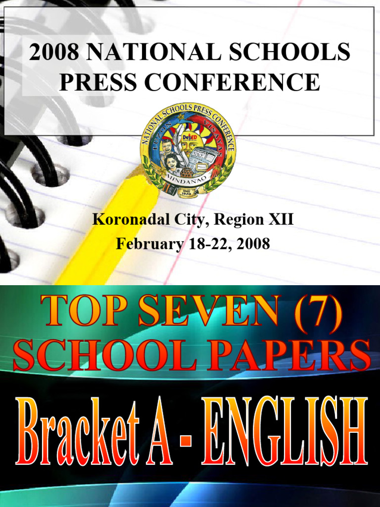 2008 NSPC Top 7 School Papers | PDF | Metro Manila | Philippines