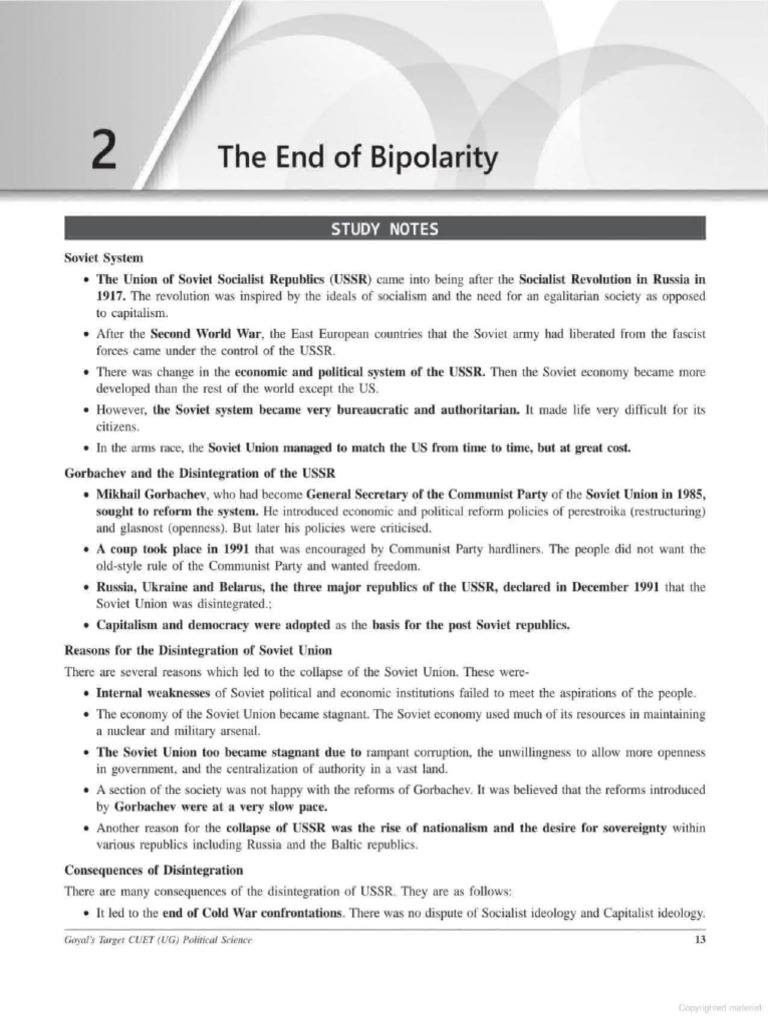 Class 12 Political Science | PDF