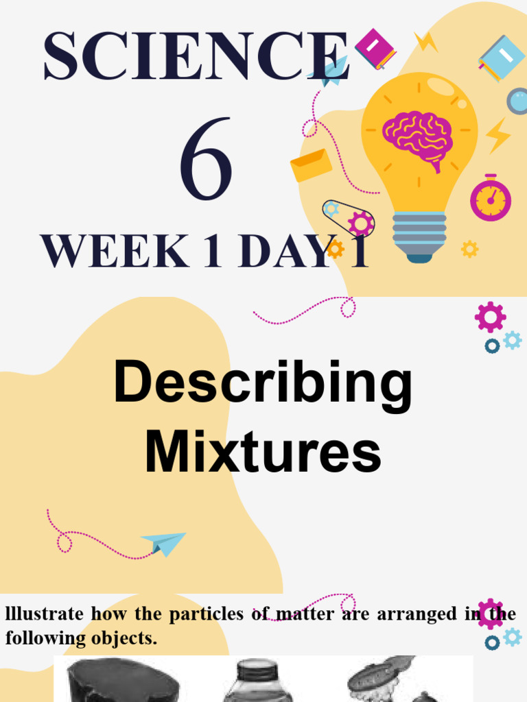 Sci6 Q1 Week1 | PDF | Mixture | Solubility