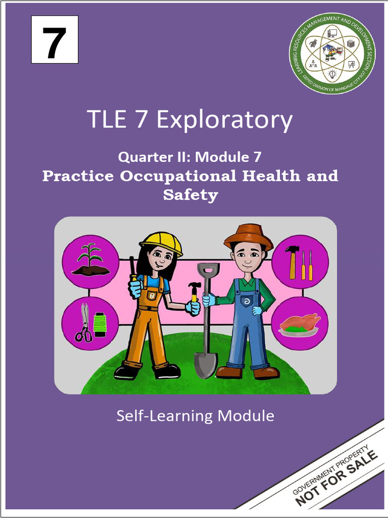 Tle 7 Exploratory Dressmaking Quarter 2 Module 7 Edited | PDF | Occupational Safety And Health ...