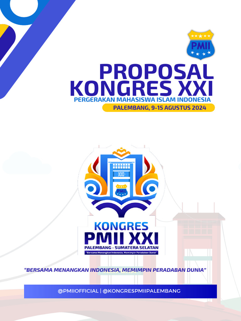 Proposal Kongres XXI PMII - Palembang | PDF