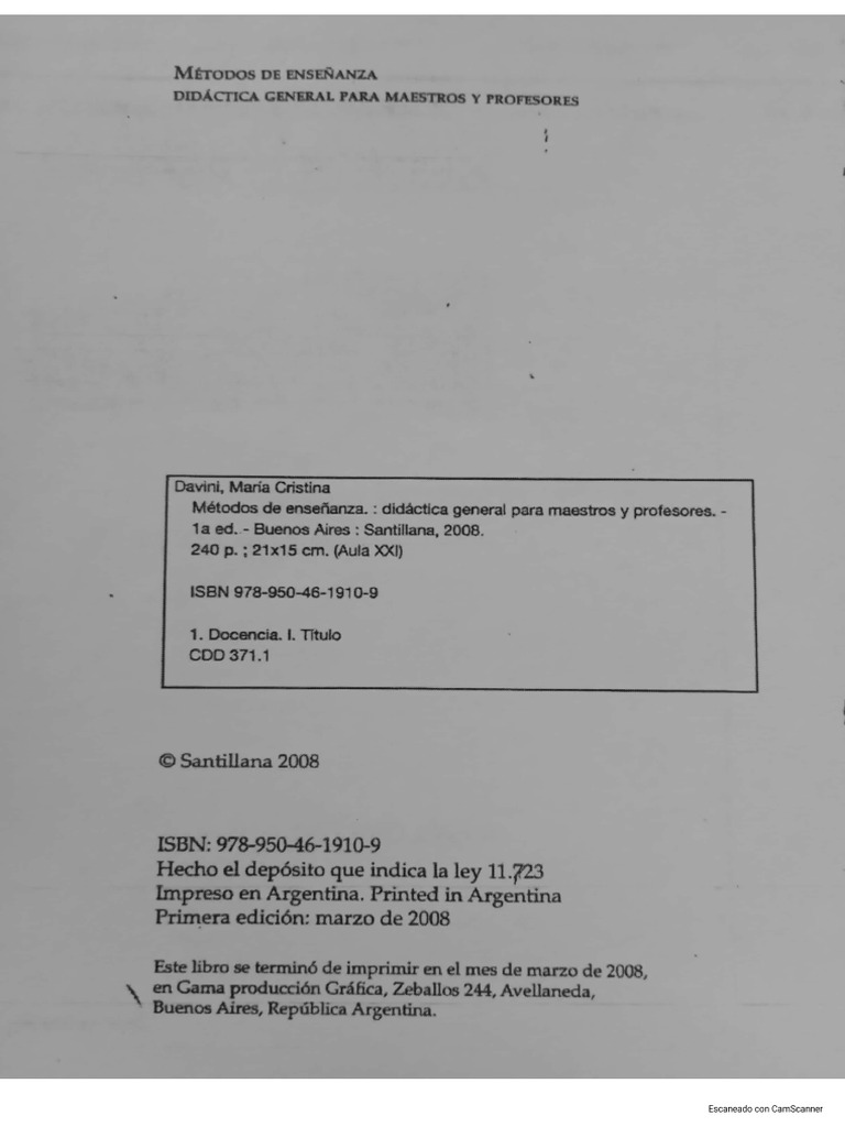 La Didáctica Davini | PDF