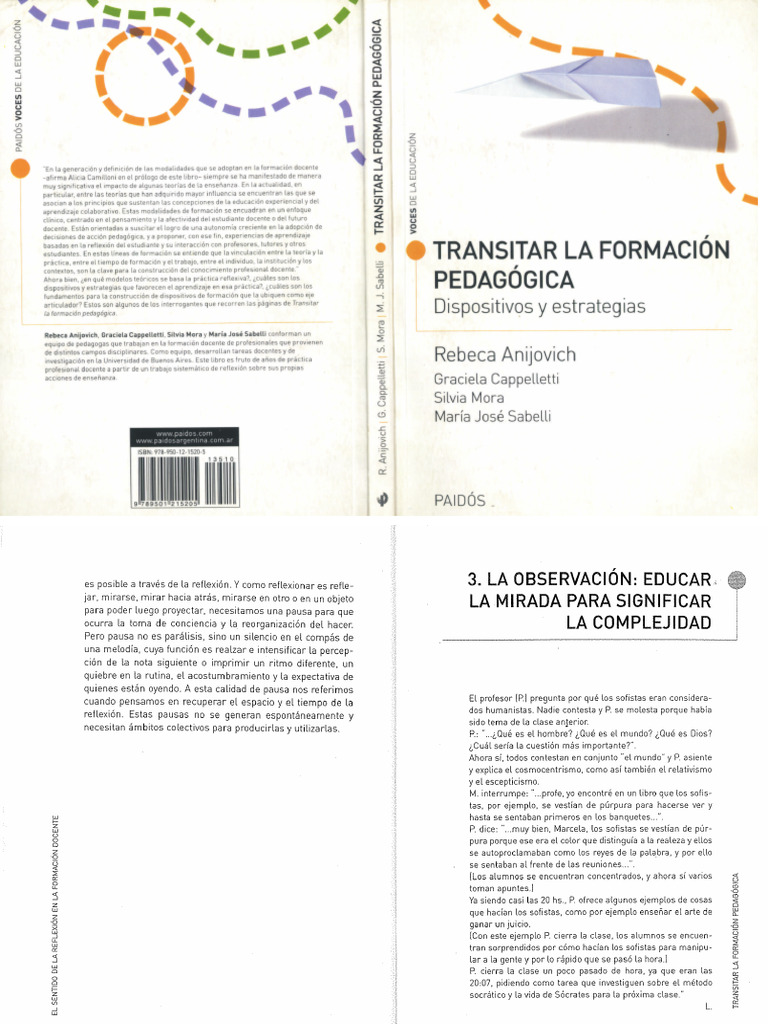 Anijovich (2000) Transitar La Formación Pedagógica - Cap 3 ...