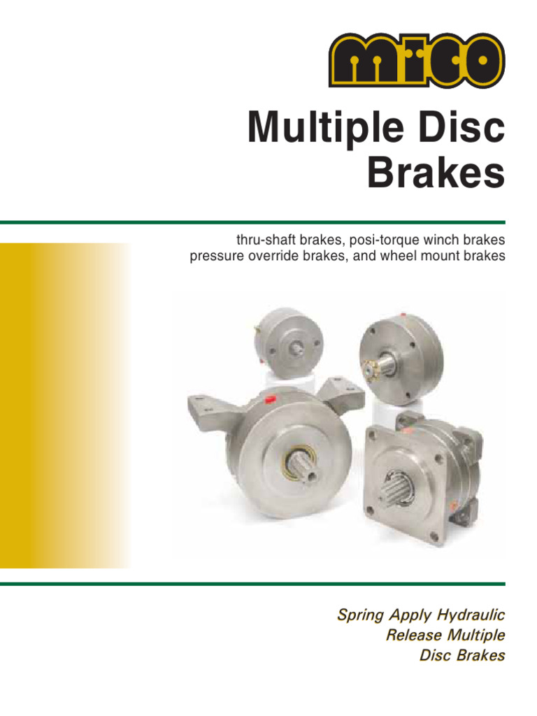 Mico Hyd Brake | PDF | Brake | Piston