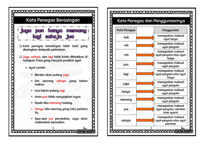 Nota Kata Penegas | PDF