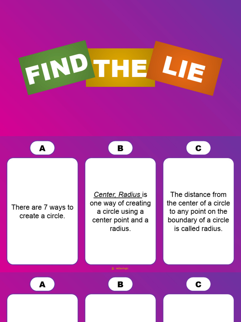 Find The Lie | PDF