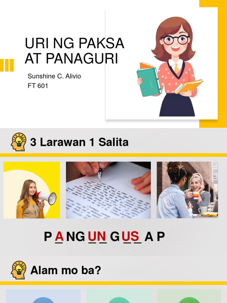 Uri NG Paksa at Panag-Uri - Alivio | PDF