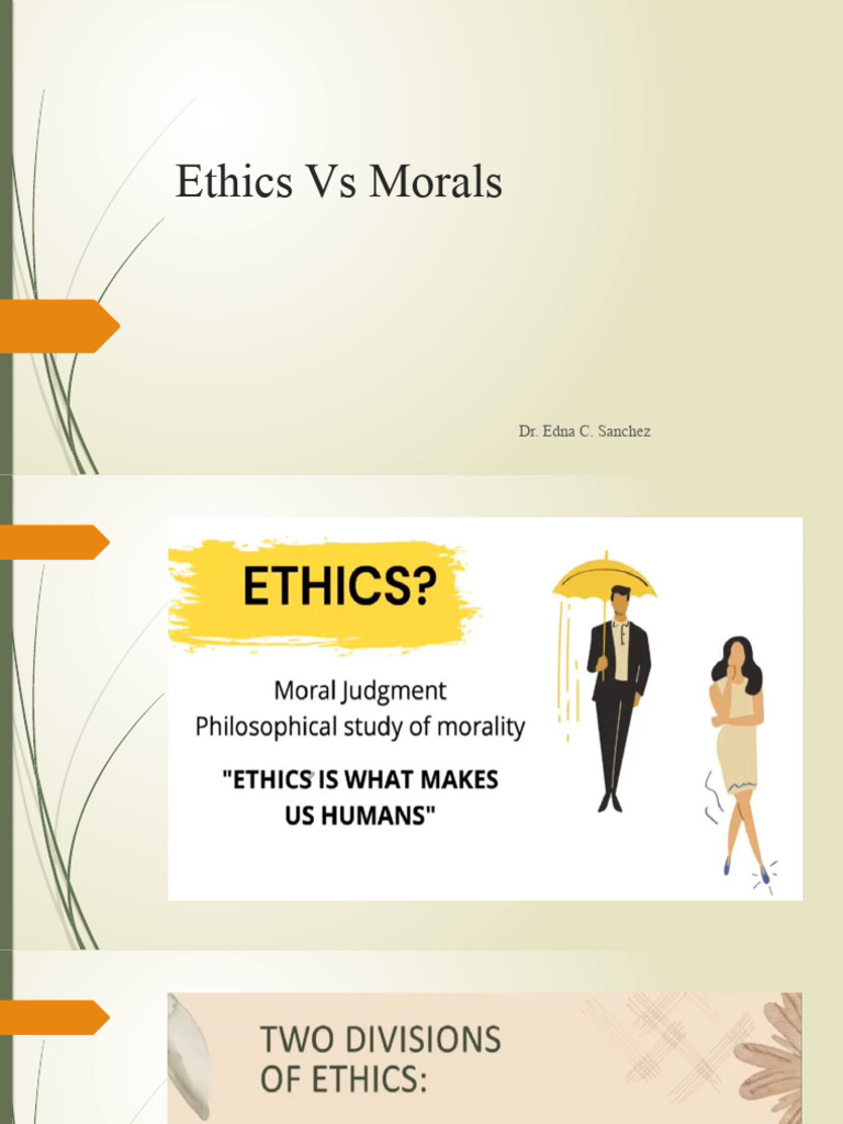 Ethics Vs Morals | PDF | Morality