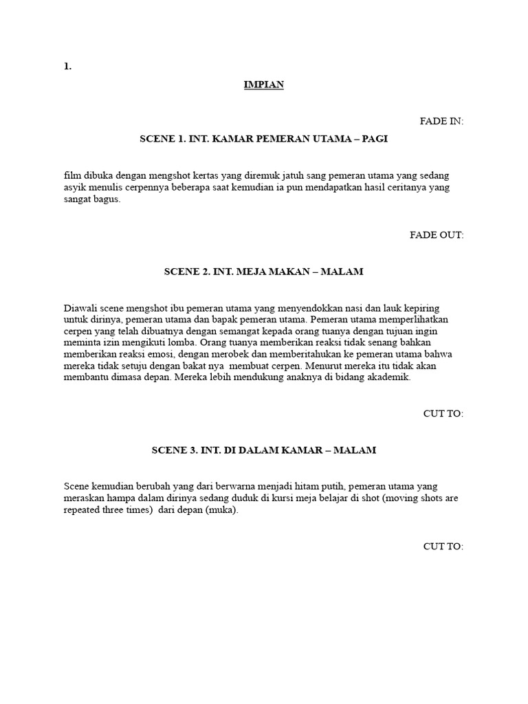 Script - Film - Pendek Smabar Multimedia Crew | PDF | Seni