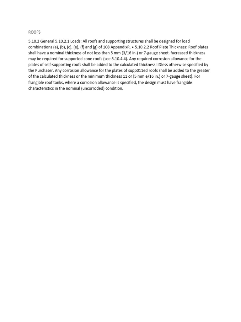 Roof Tank API 650 | PDF