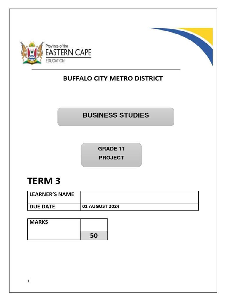 GR 11 BSTD PROJECT 2024 | PDF | Entrepreneurship | Venture Capital