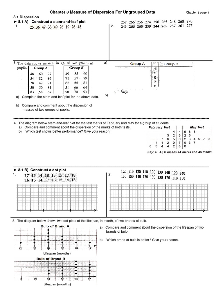 Statistics: Dispersion & Data Analysis | PDF | Standard Deviation | Variance