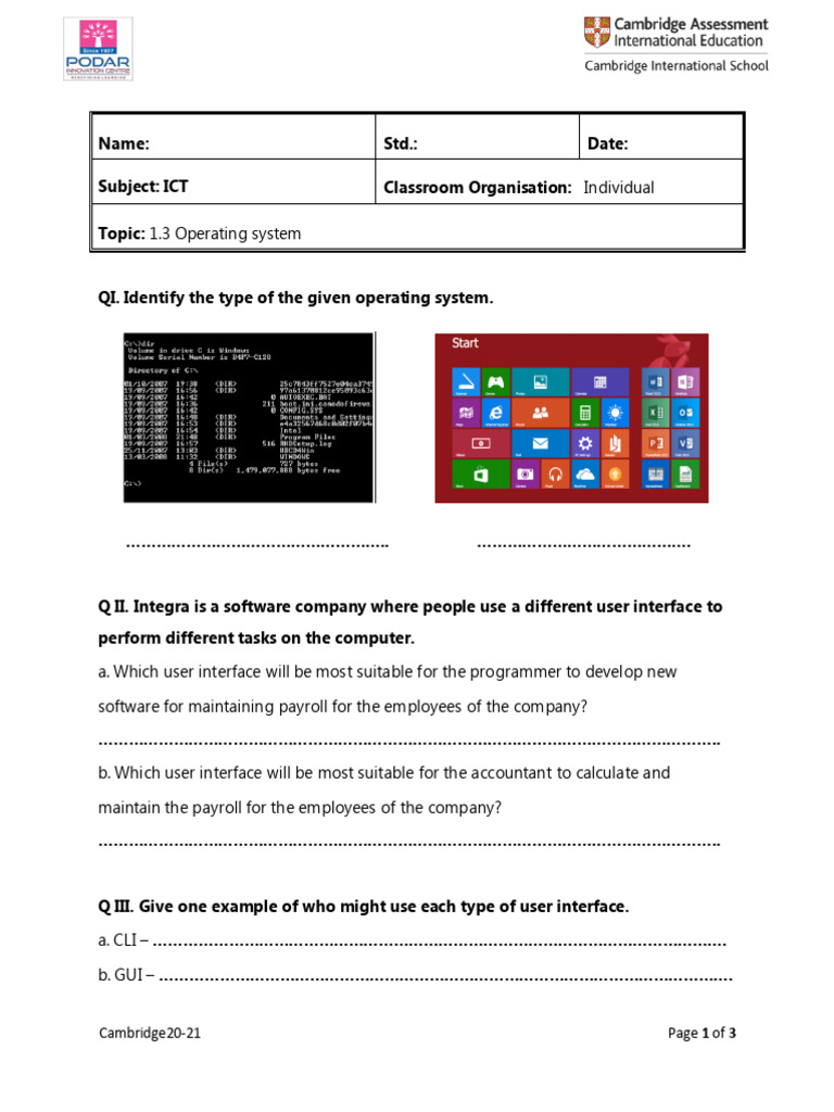CHP 1 - Operating System | PDF