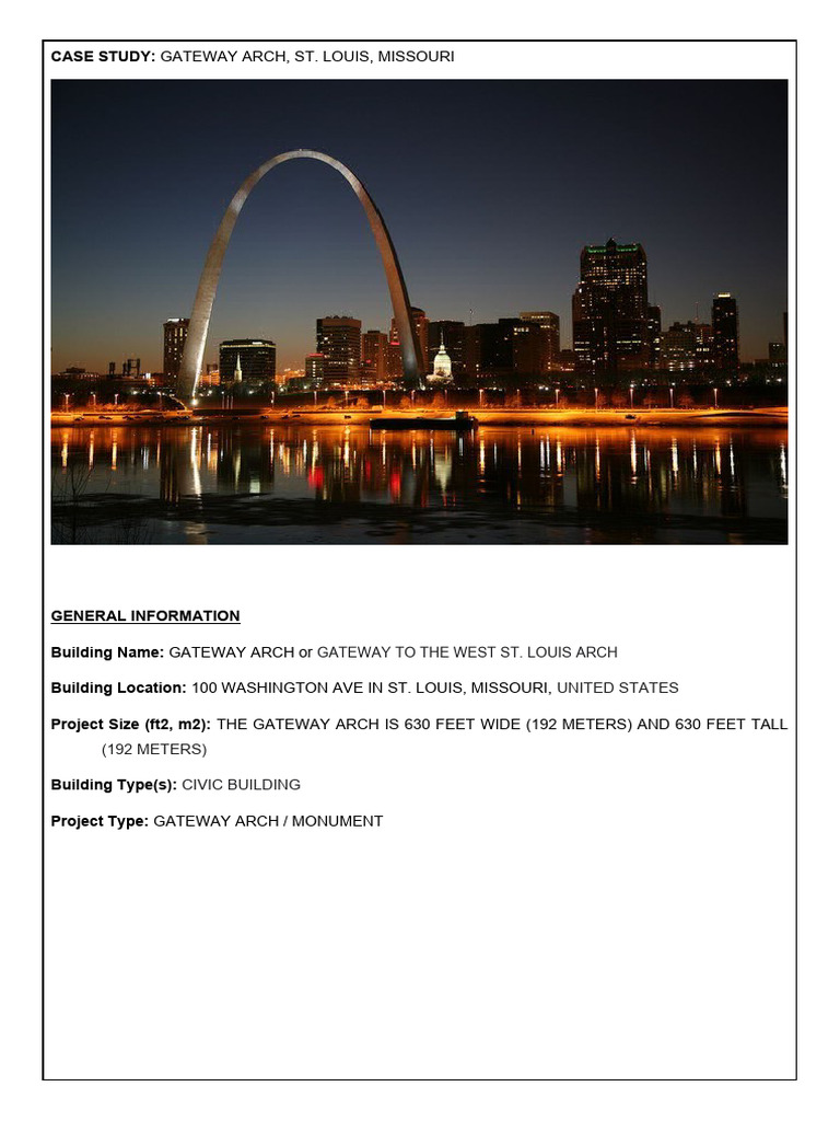 Case Study-Gateway Arch | PDF
