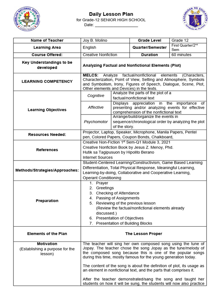 COT demo 2021 | PDF | Plot (Narrative) | Learning