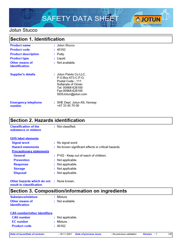 5.juton Stucco Paint | PDF | Toxicity | Waste Management