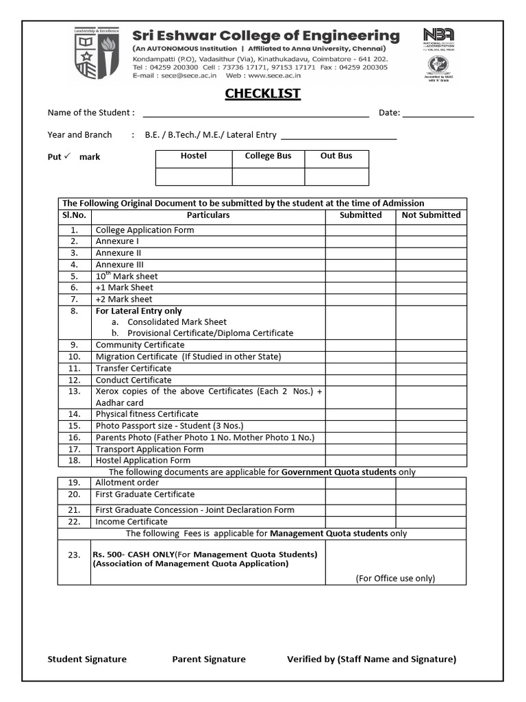 Admission Application 2024-2025 | PDF | Affidavit