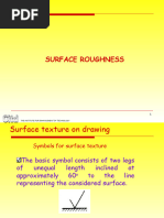 GD&T Symbols for Surface Roughness | PDF | Surface Roughness | Machining