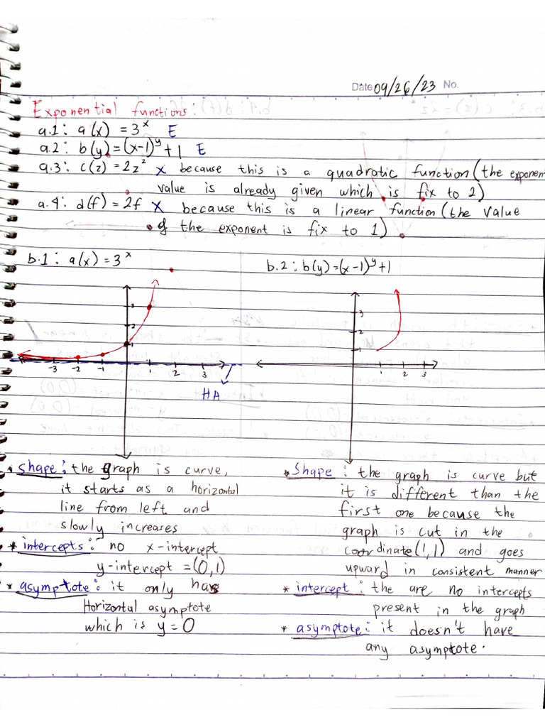 Gen Math Exponential Function | PDF