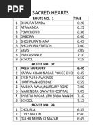 Surat City Bus Route Timetable | PDF