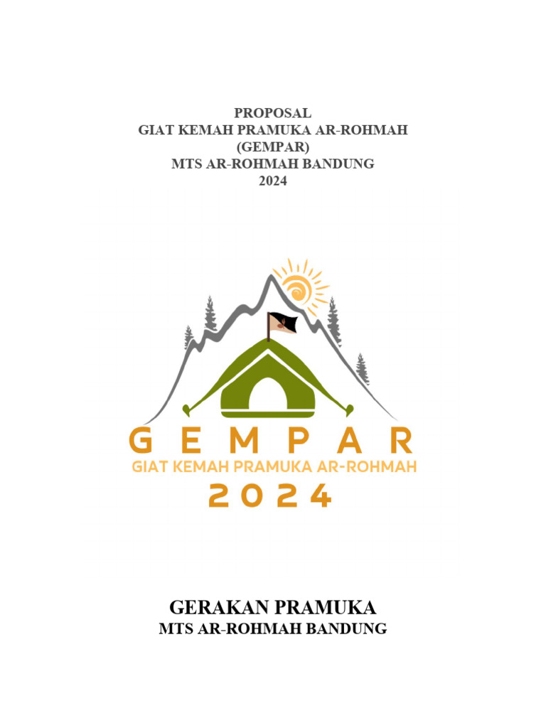 Rancangan Proposal Perjusami 2024 | PDF