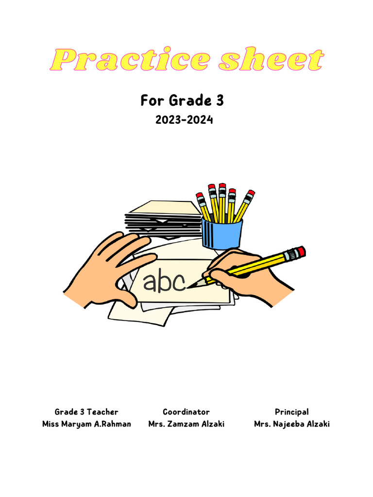 Final Exam Revision Grade 3 Pdf