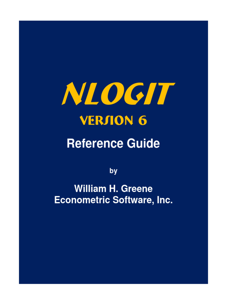Nlogit 6 Reference Guide Preferences And Values For Rapid Genomic