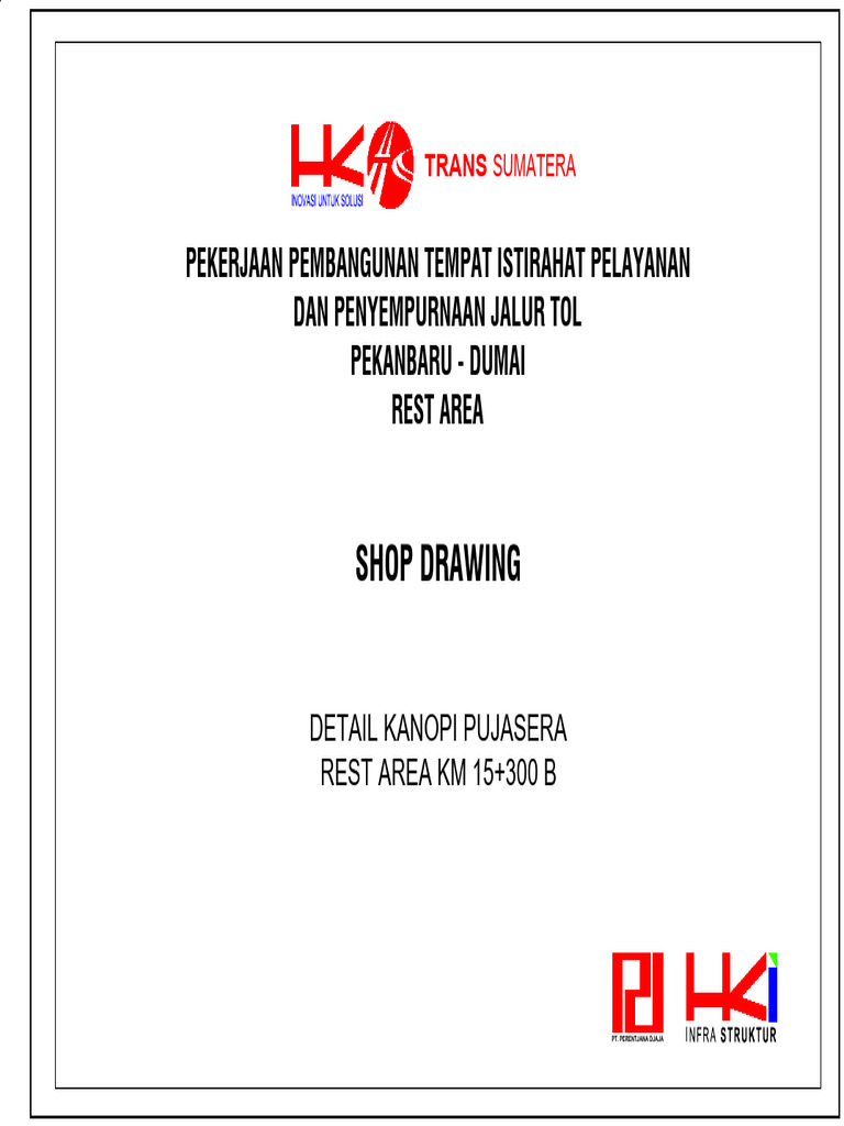 Arsitektur Pujasera Rest Area KM 15B (Kanopi) | PDF
