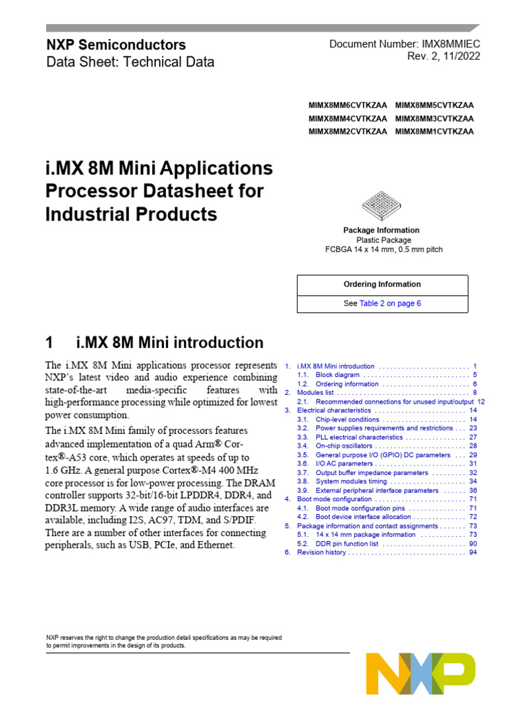 IMX8MMIEC | PDF | System On A Chip | Flash Memory