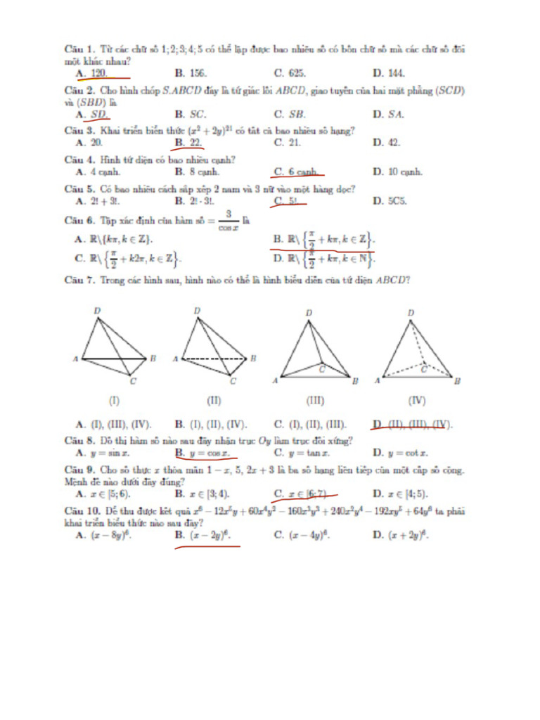 ĐỀ 1 - ÔN HK1 | PDF
