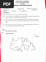 Angiogram Report Apollo | PDF | Angiography | Coronary Artery Bypass ...