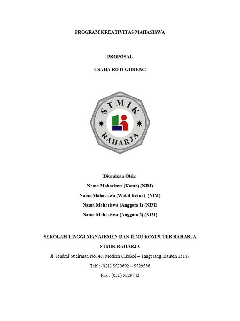 Contoh Proposal Bisnis Sederhana | PDF