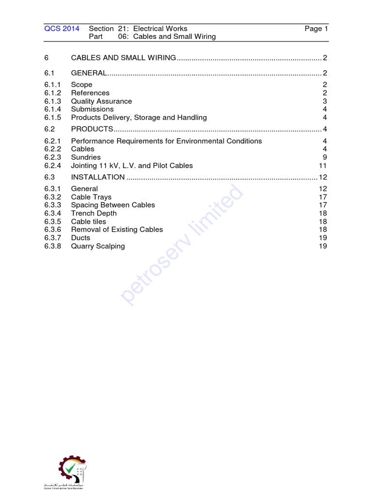 Electrical Cables and Wiring Standards | PDF | Electrical Wiring ...