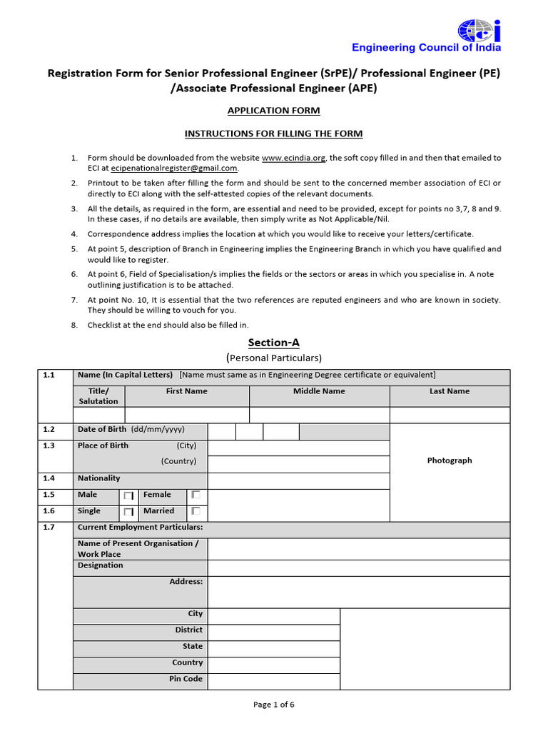 PE Form 26 9 16 | PDF | Cheque | Professional Certification