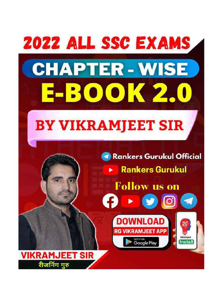 Reasoning e Book 2.0 by Vikramjeet Sir Rankers Gurukul | PDF