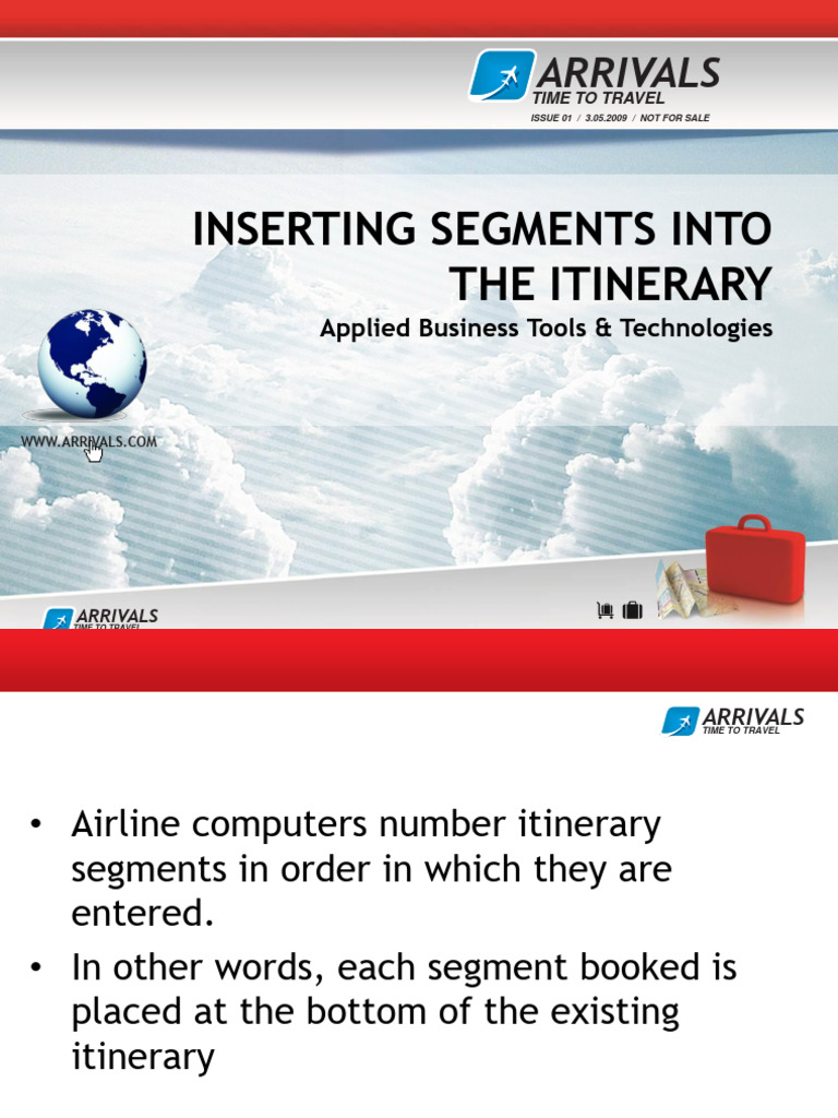 Insert Itinerary Segments Guide | PDF | Computing