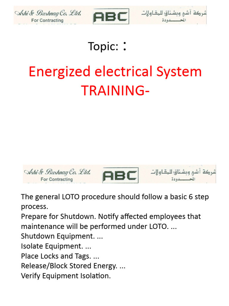 Electrical Training | PDF