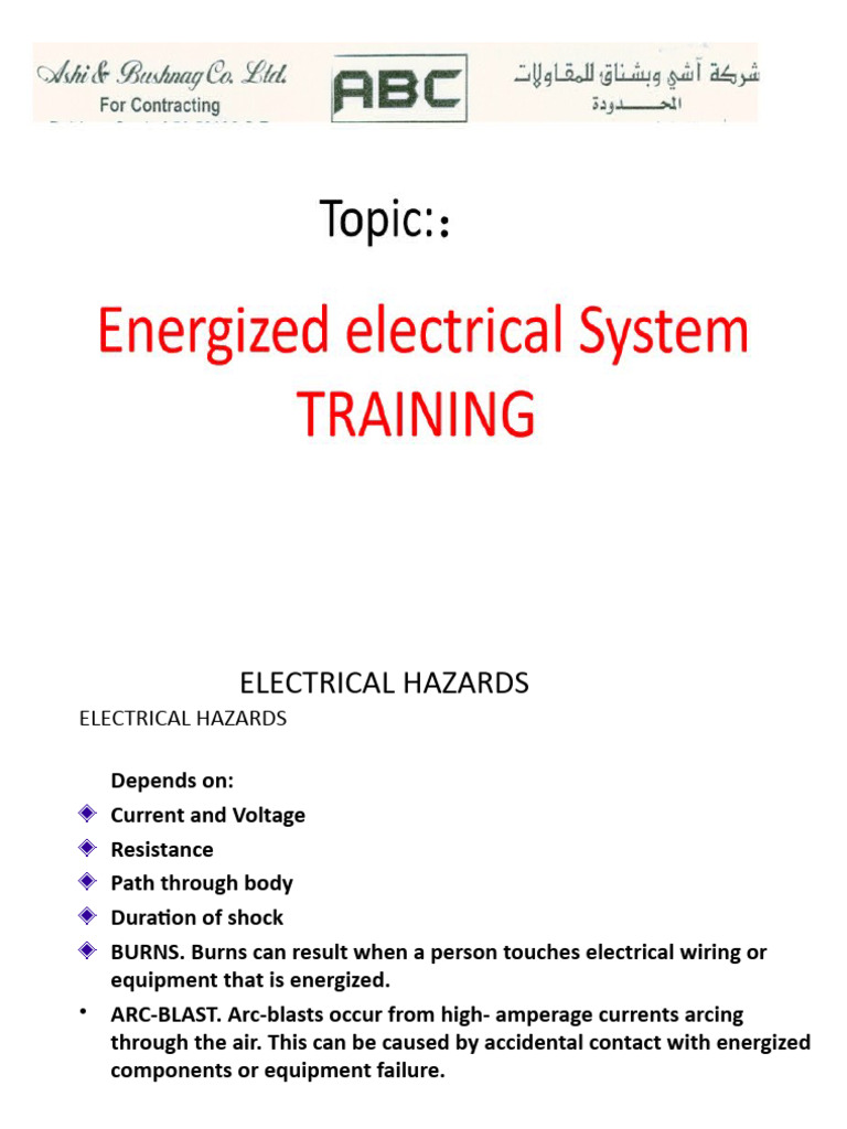 Energized Electrical System | PDF | Electrical Wiring | Electrical Engineering