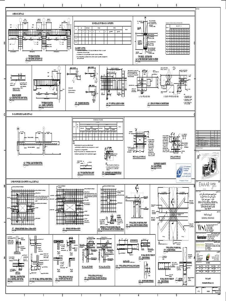 A-Beams Details: (B) Elevation - For Horizontal Holes in Beam (A) Plan ...