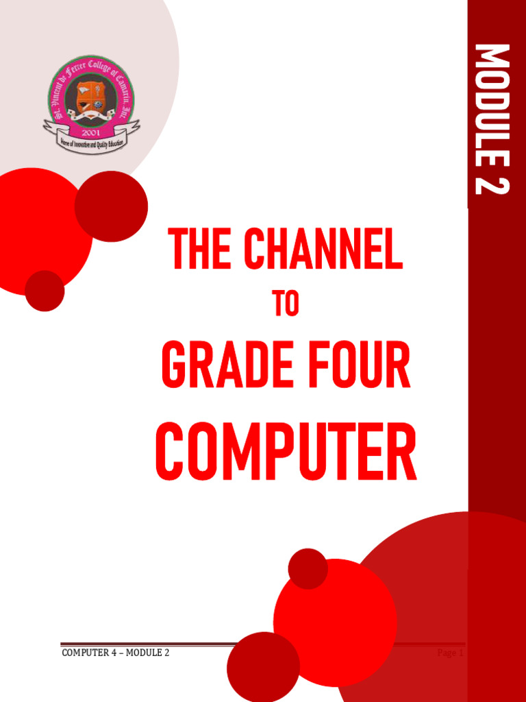 Computer Gr. 4 - Module 2 | PDF | Computers