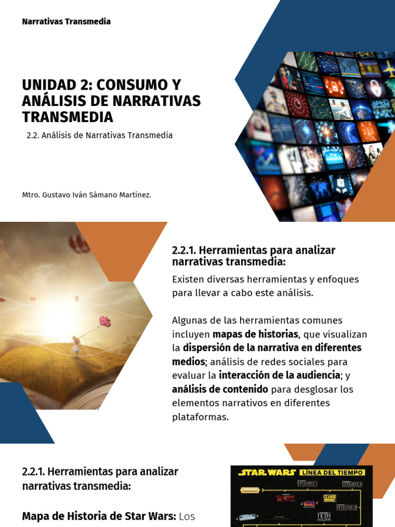 5 Unidad 2 Análisis de Narrativas Transmedia | PDF