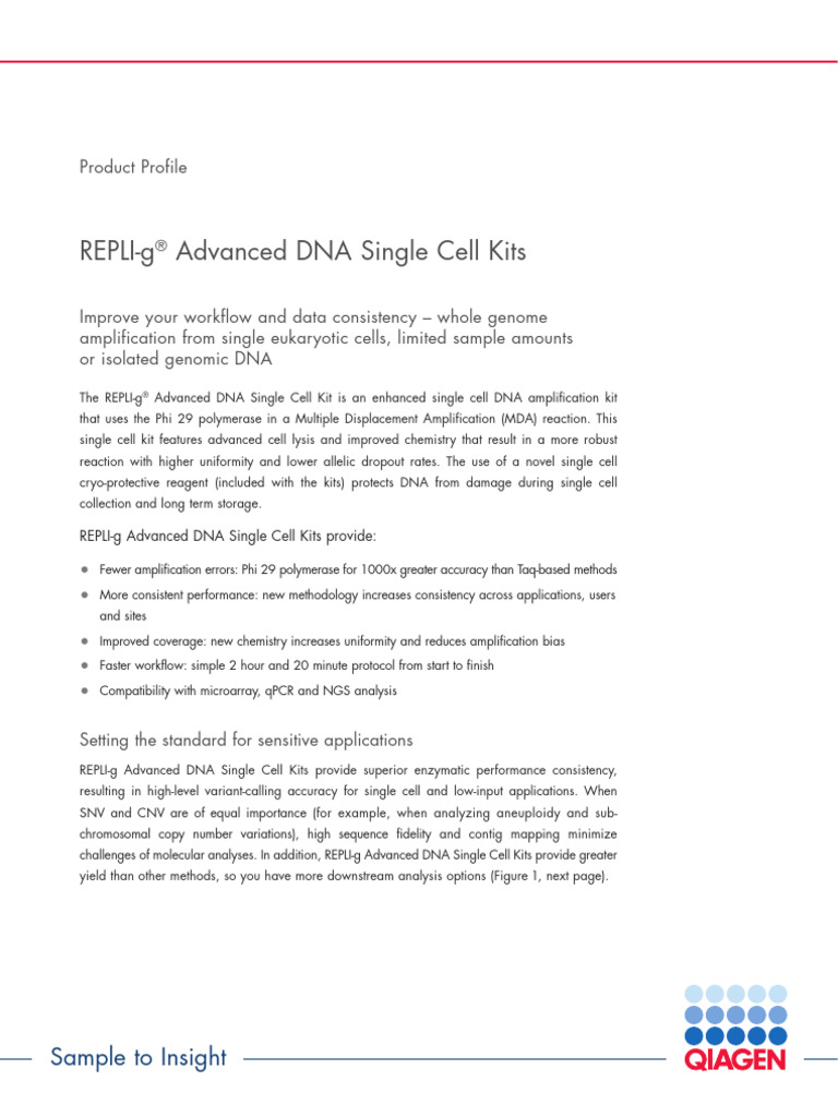 PROM 12983 001 - PP - REPLI G ADV DNA SC - 0718 - WW - 1114541 | PDF | Polymerase Chain Reaction ...