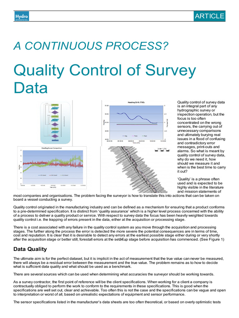 Survey Data Quality Control Guide | PDF | Surveying | Specification ...