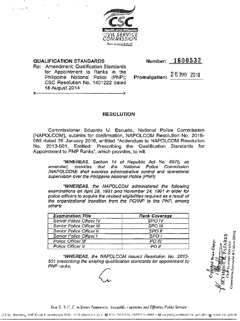 Qualification Standards For Promotion PNCO | PDF