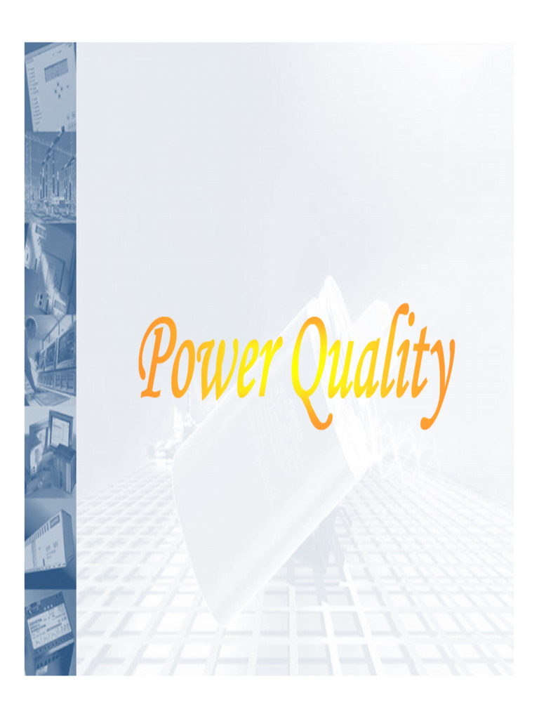 Power Quality Problems Pdf Electric Motor Capacitor