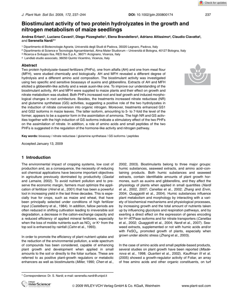 Journal of Plant Nutrition and Soil Science - 2009 - Ertani ...