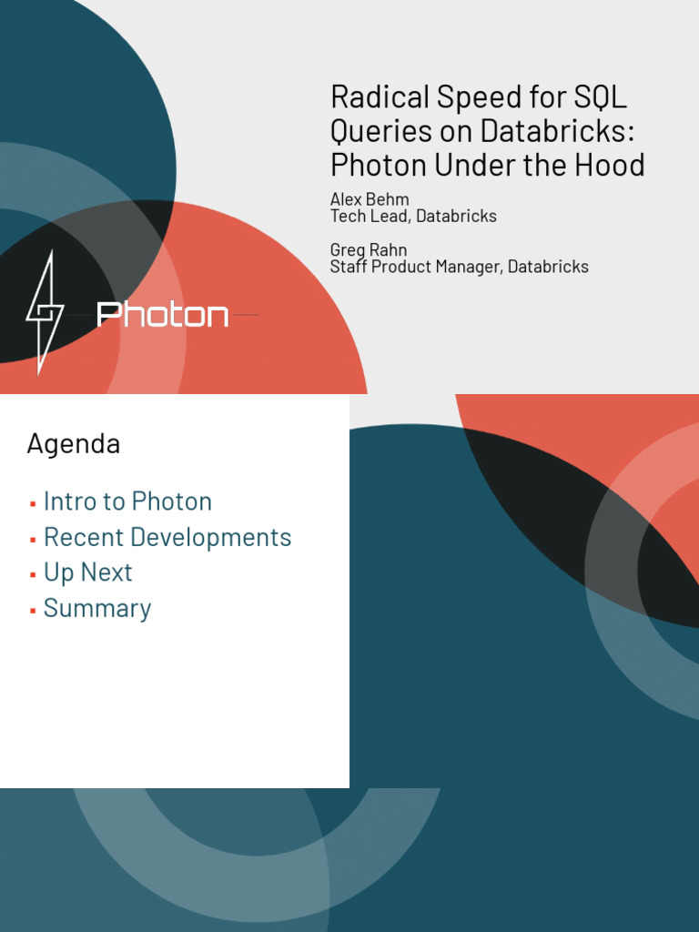 Radical Speed For SQL Queries On Databricks Photon Under The Hood | PDF ...