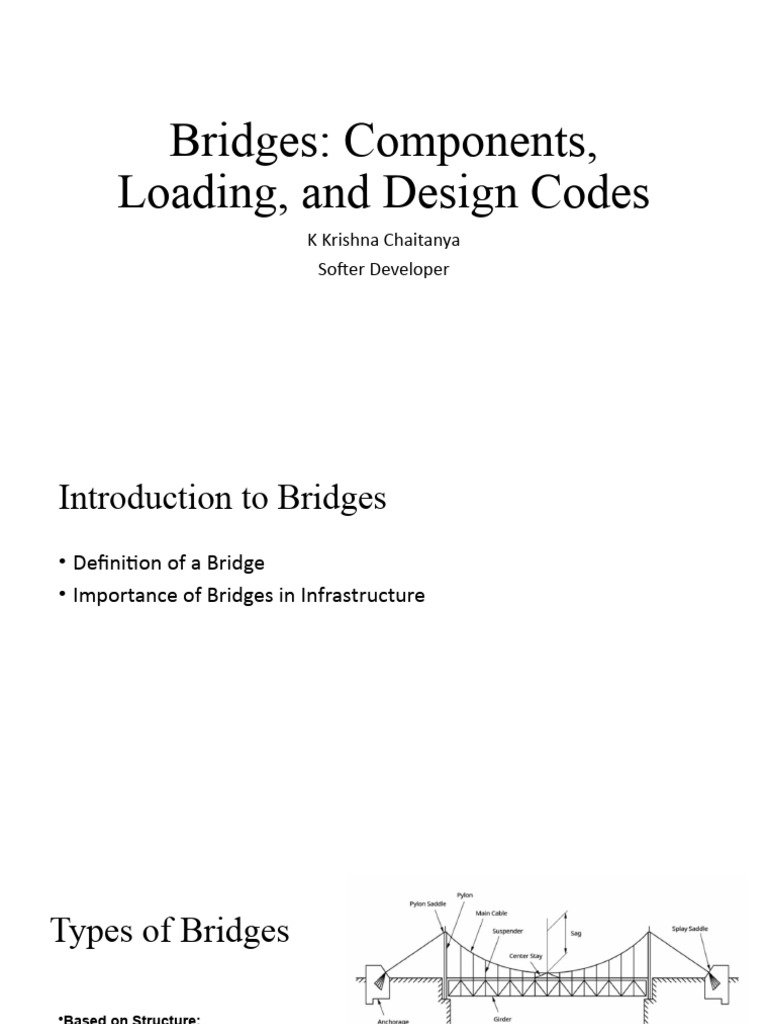 Bridge Design: Components & Codes | PDF | Technology & Engineering