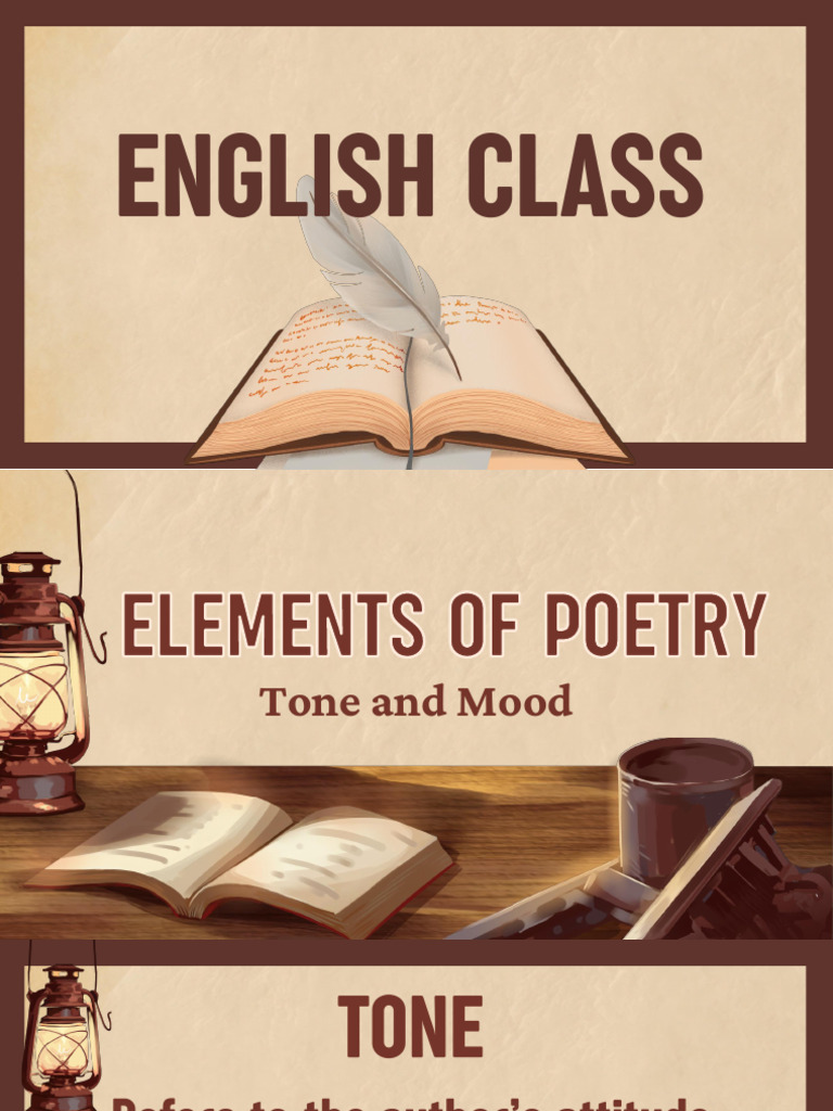 Eng7 Elements of Poetry Tone Mood | PDF